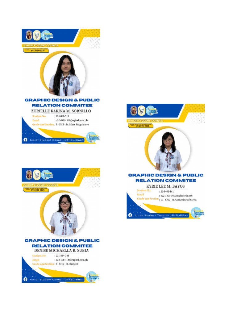 Id Pics - JSC + Committee + Adviser | PDF