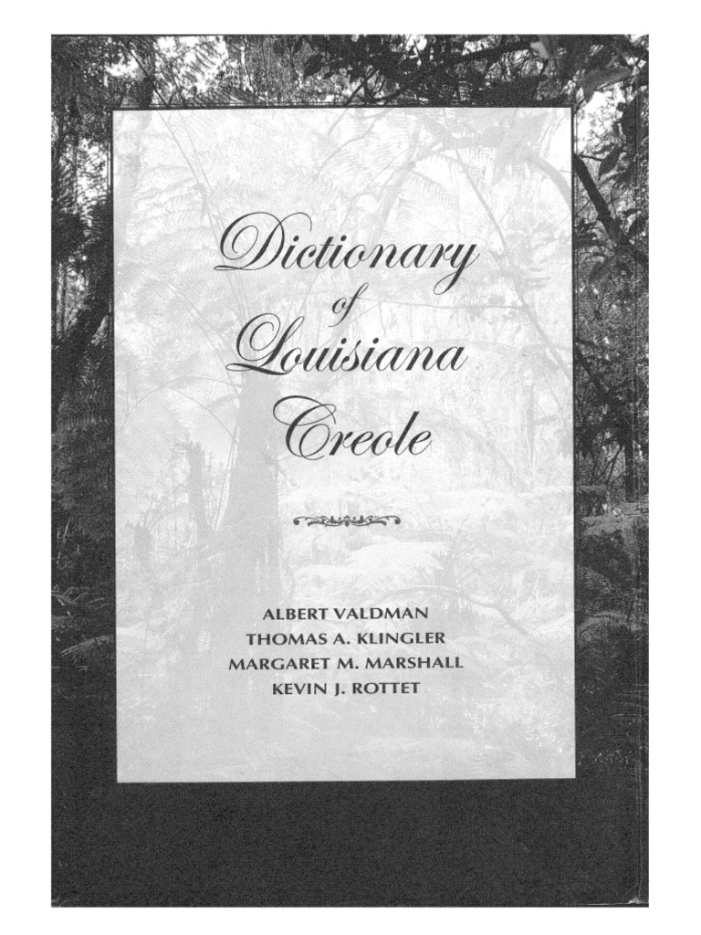 Dictionary of Louisiana Creole Full | PDF