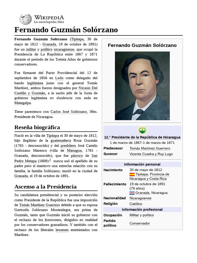 Fernando Guzmán Solórzano | PDF | Historia