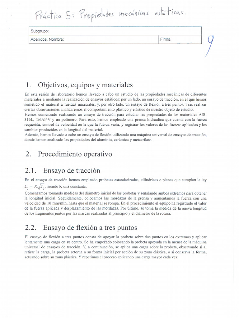 (Materiales) Informe Práctica 5 Corregida | PDF