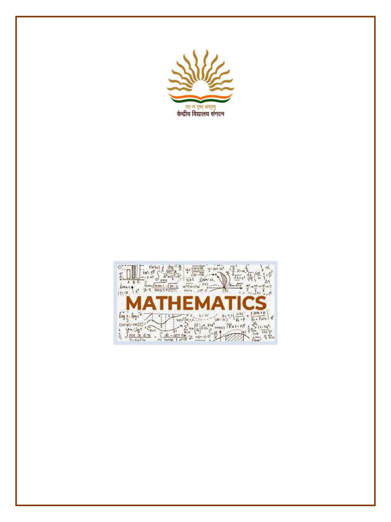 Class - XTH Mathematics Preparation of Question Bank For Objective Type ...