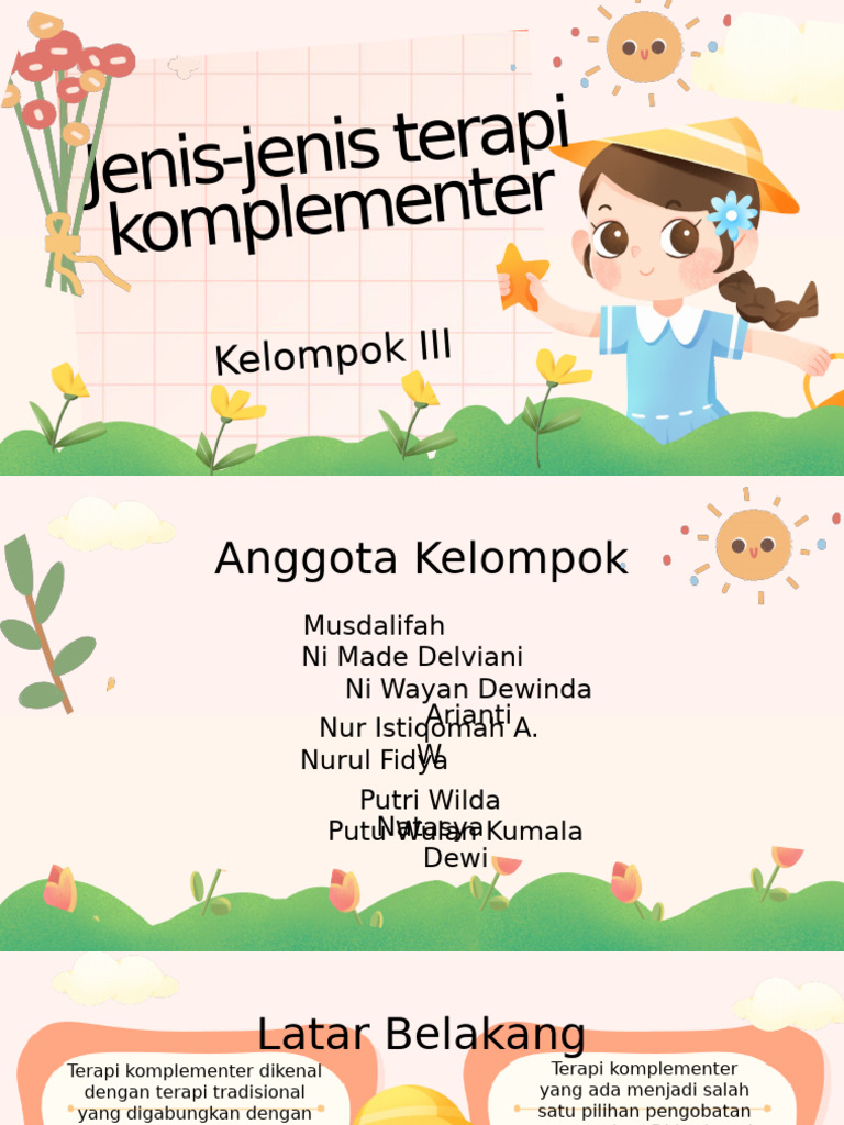 Kel.3 Jenis-Jenis Terapi Komplementer | PDF | Pengembangan Diri