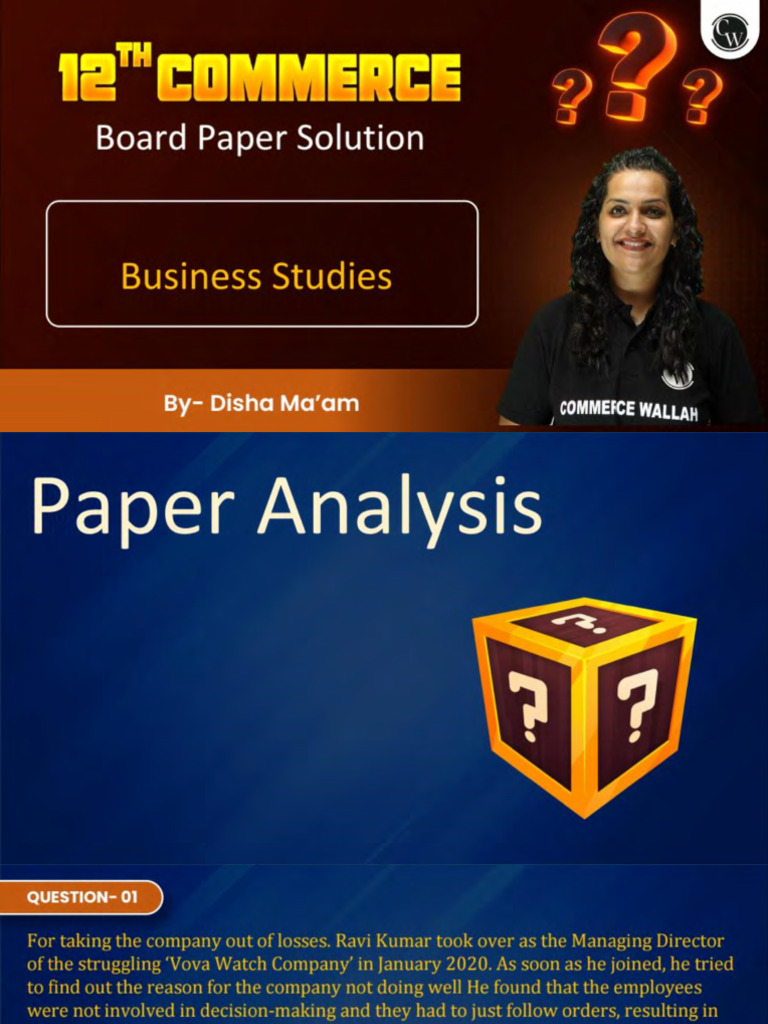 BST - ## - Board Paper Solution: 01 | PDF