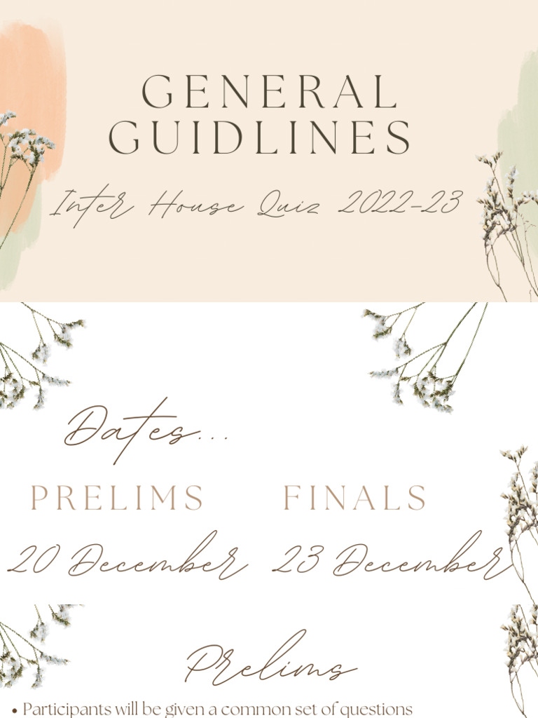 Guidlines | PDF
