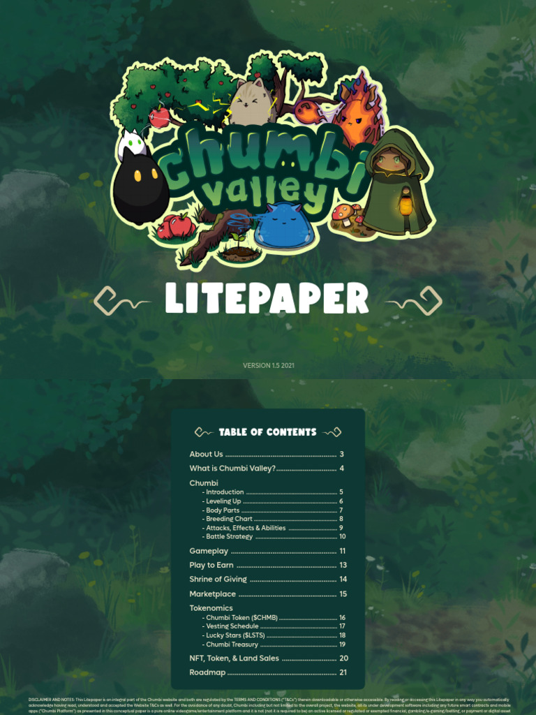Chumbi-Valley Litepaper v1.5 | PDF | Cryptocurrency