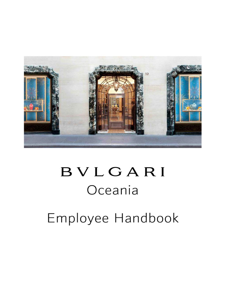 Bulgari HR Handbook AU 2023 | PDF