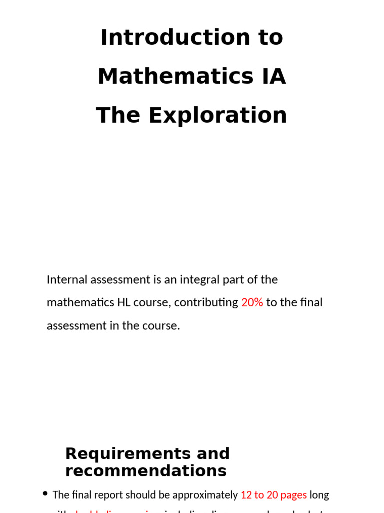 Introduction to Mathematics IA | PDF | Citation | Note (Typography)