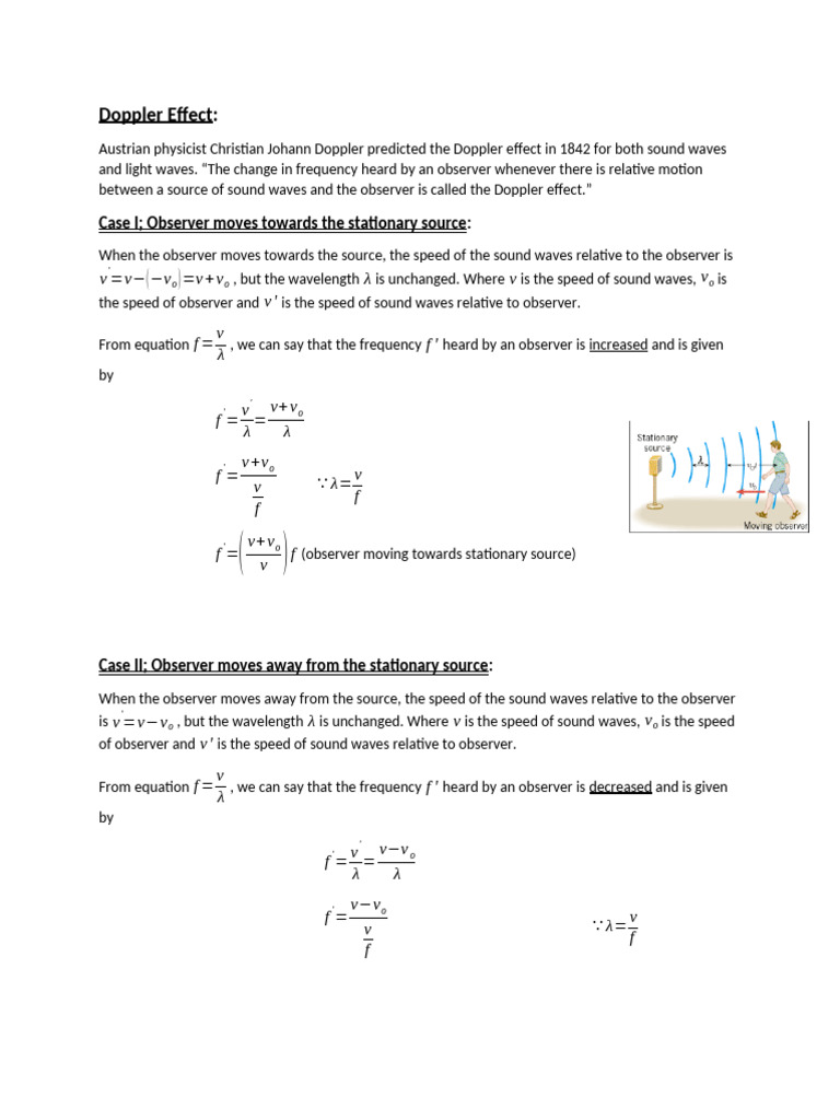 Doppler Effect | PDF | Doppler Effect | Waves