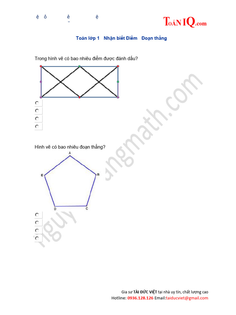 Bai Tap Nhan Biet Diem Doan Thang | PDF