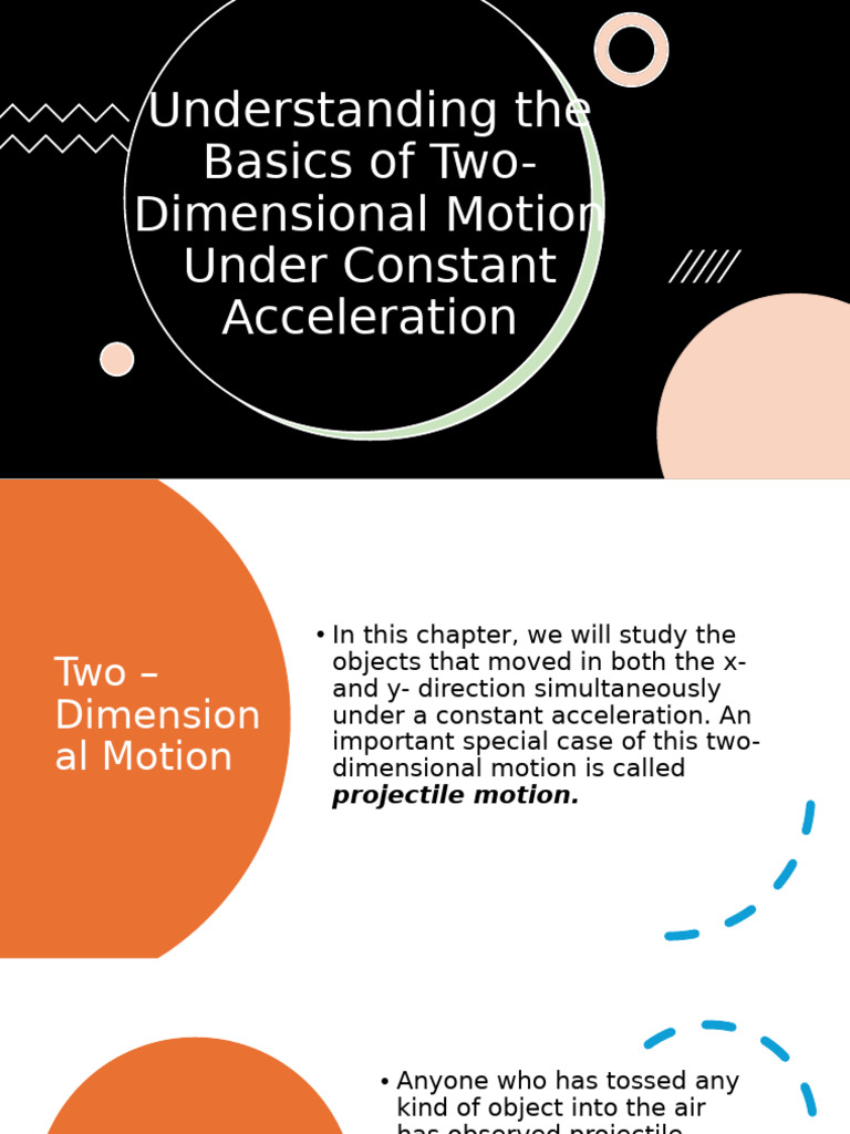 Projectile | PDF | Acceleration | Velocity