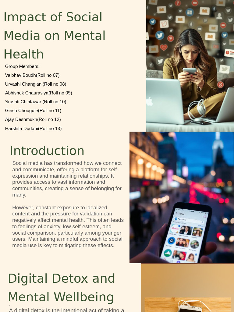 Impact of Social Media On Mental Health | PDF | Social Media | Popular ...