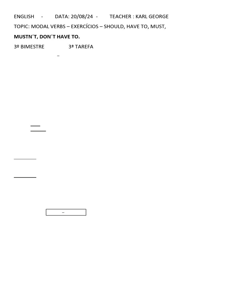 9 º Ano A, B, C, D - 3 Tarefa Do 3º Bimestre | PDF | Science & Mathematics