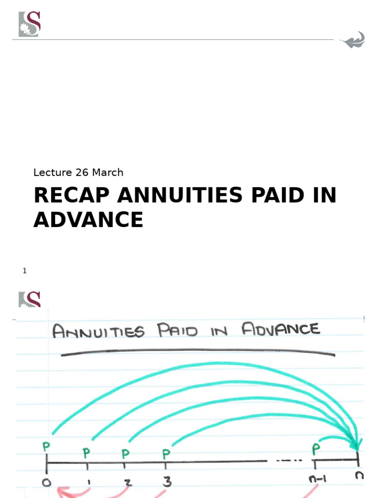 Lecture 15 Deferred and Perpetuities | PDF | Present Value | Dividend