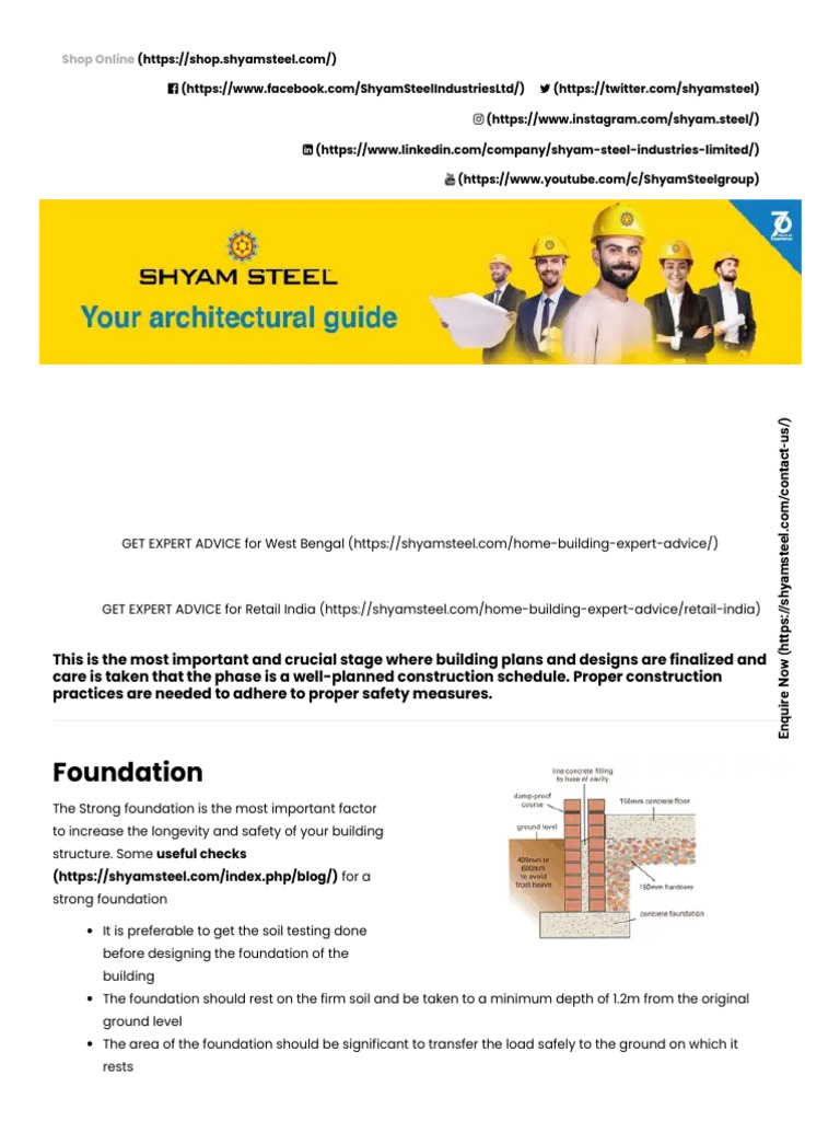 Complete Home Building Tips For Your Dream Home - Shyam Steel | PDF ...