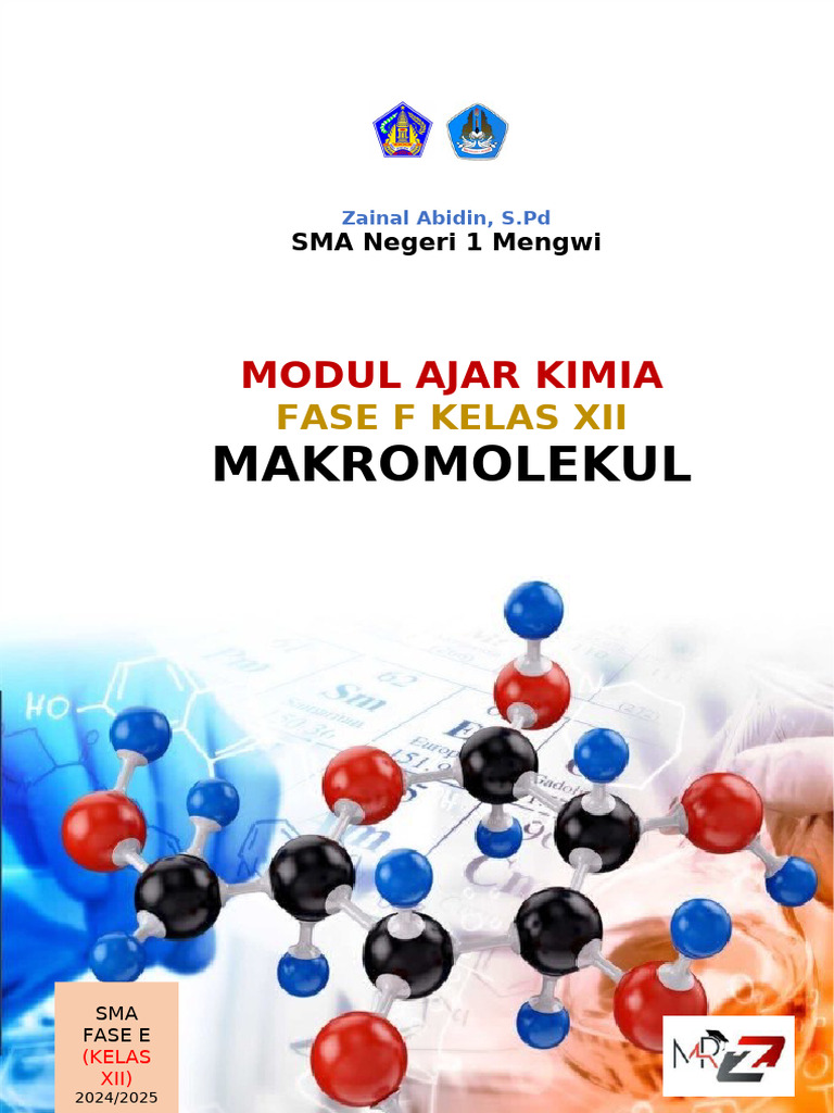 Modul Kimia Fase F Kelas XII TH 24 - F12.9 Makromolekul | PDF