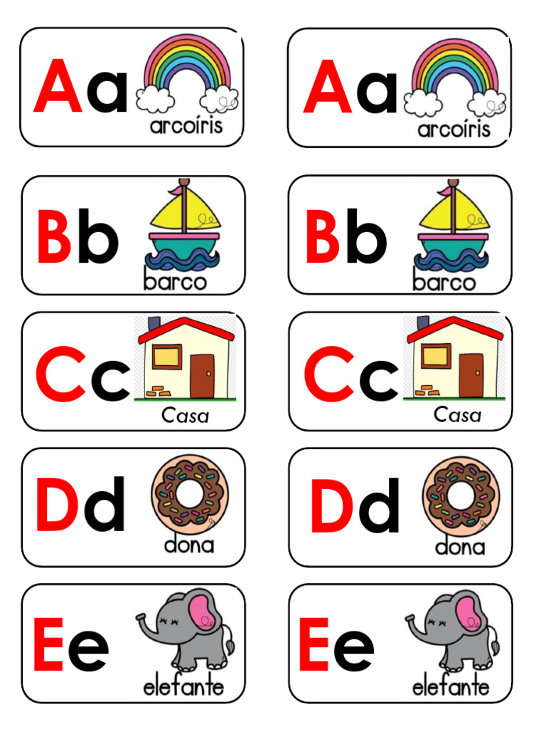Memorama Abecedario | PDF
