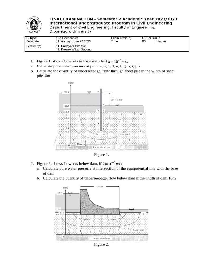 soil mechanics exam final | PDF soil mechanics exam final | PDF