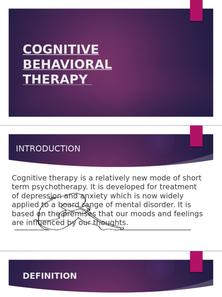 Cognitive Behaviour Therapy 1 Pdf Psychotherapy Cognitive