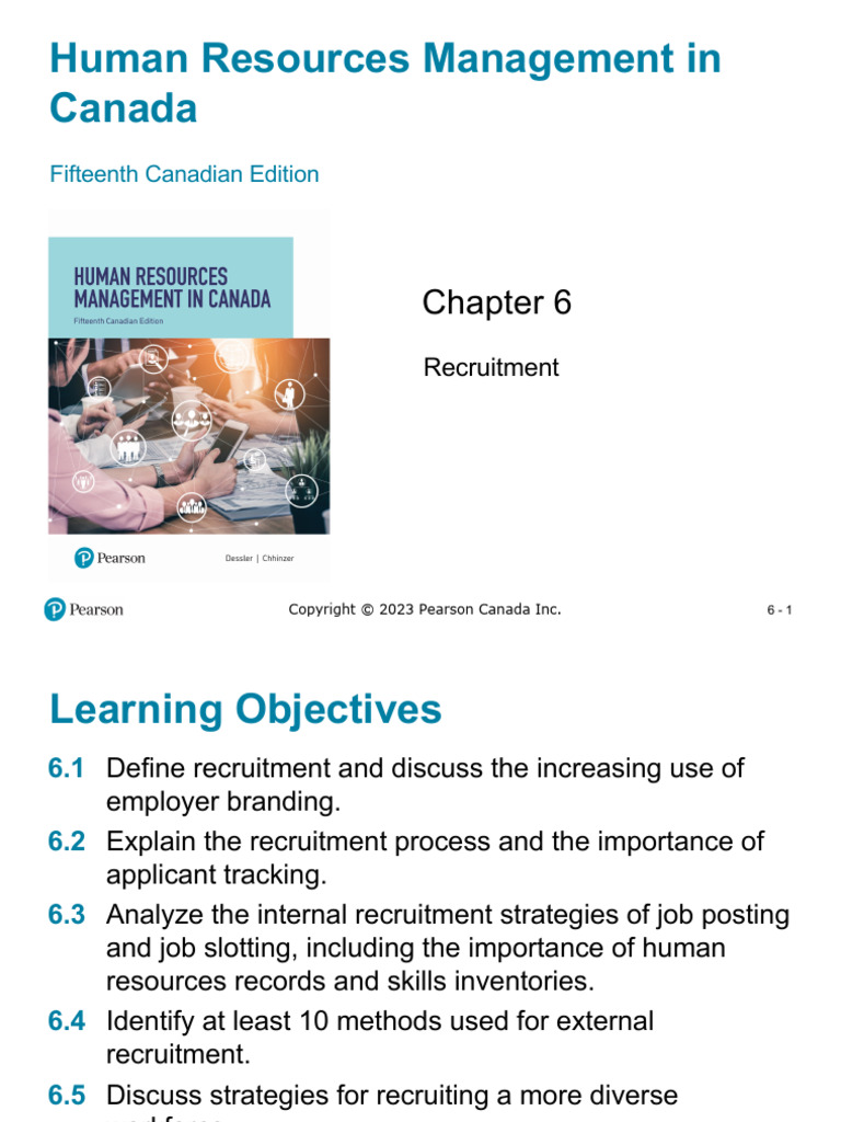 ch-06-PPTaccessible (Read-Only) | PDF | Recruitment | Employment