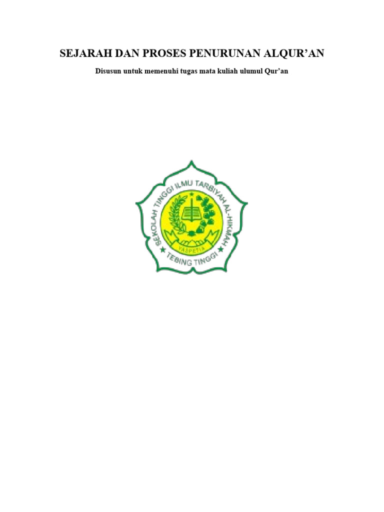 Makalah Ulmul Qur'an-1 | PDF