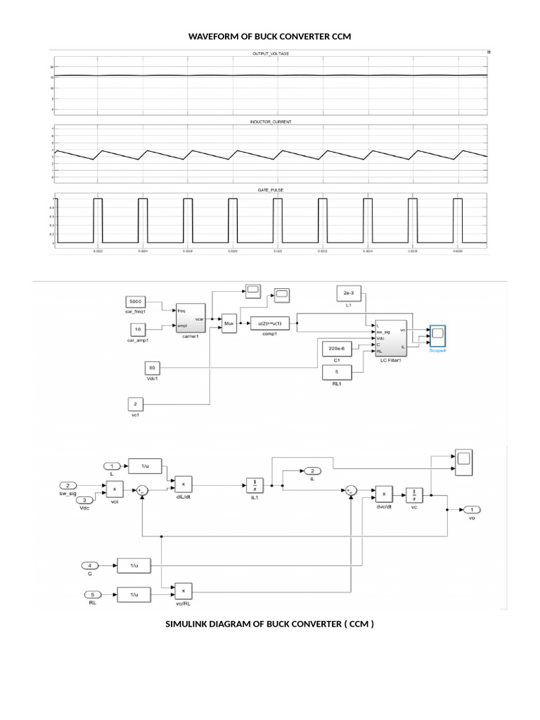 Waveform of Buck Converter CCM | PDF | Technology & Engineering