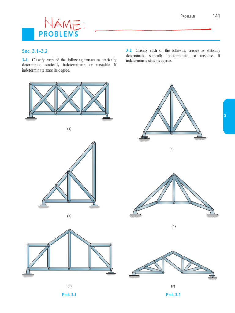 Analysis of Determinate Trusses CW 3b | PDF