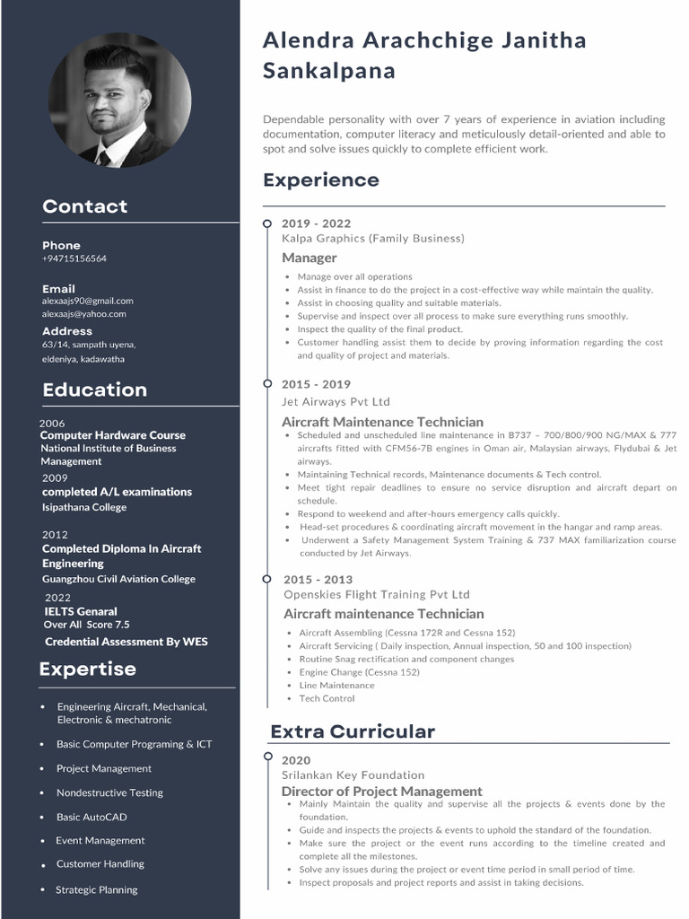 Black White Minimalist CV Resume | PDF