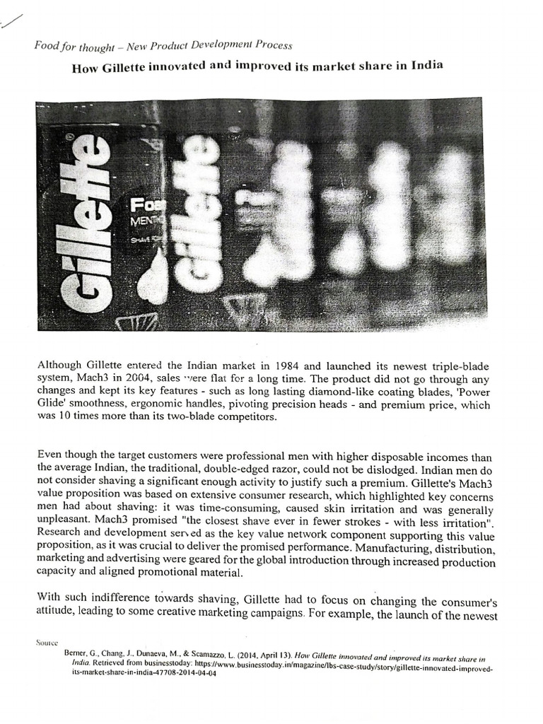 Gillette Case Study | PDF