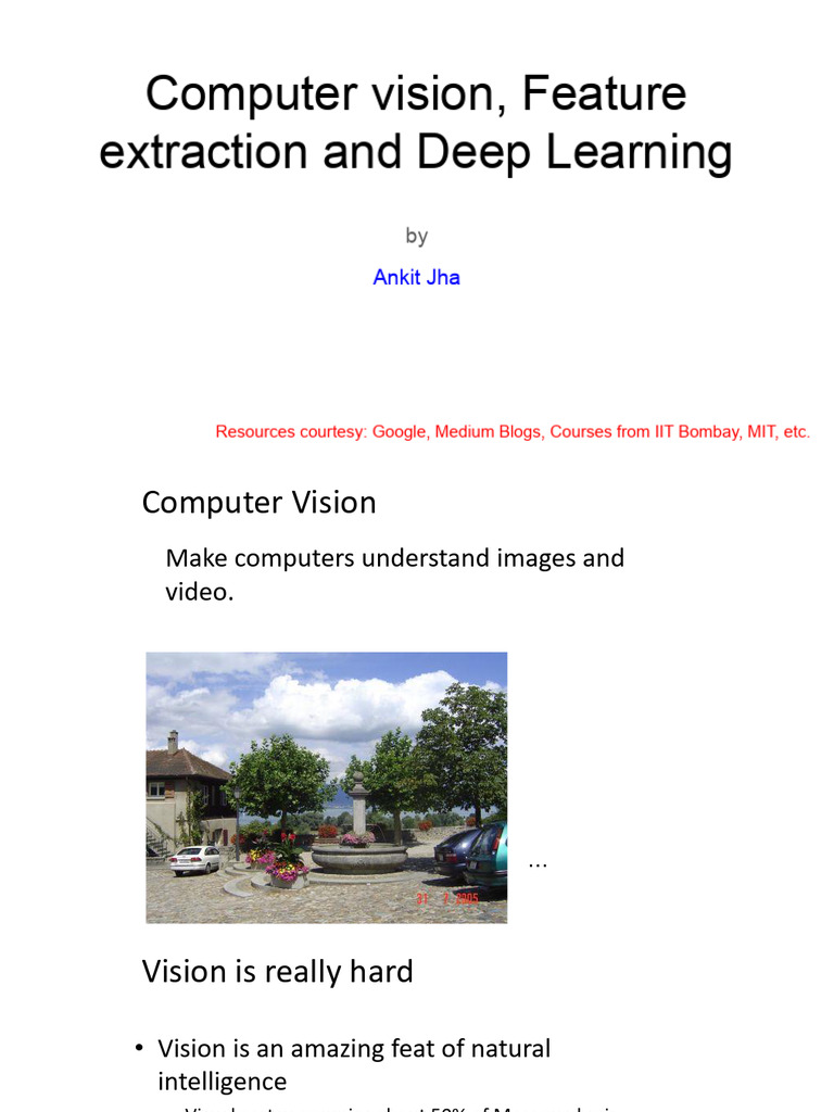 02 Feature Extraction & DLCV | PDF | Computer Vision | Deep Learning