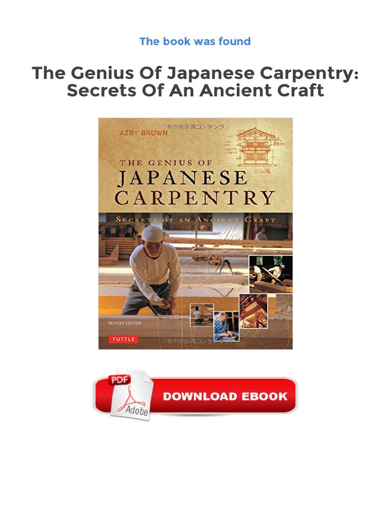 The_genius_of_Japanese_carpentry_secrets | PDF | Carpentry