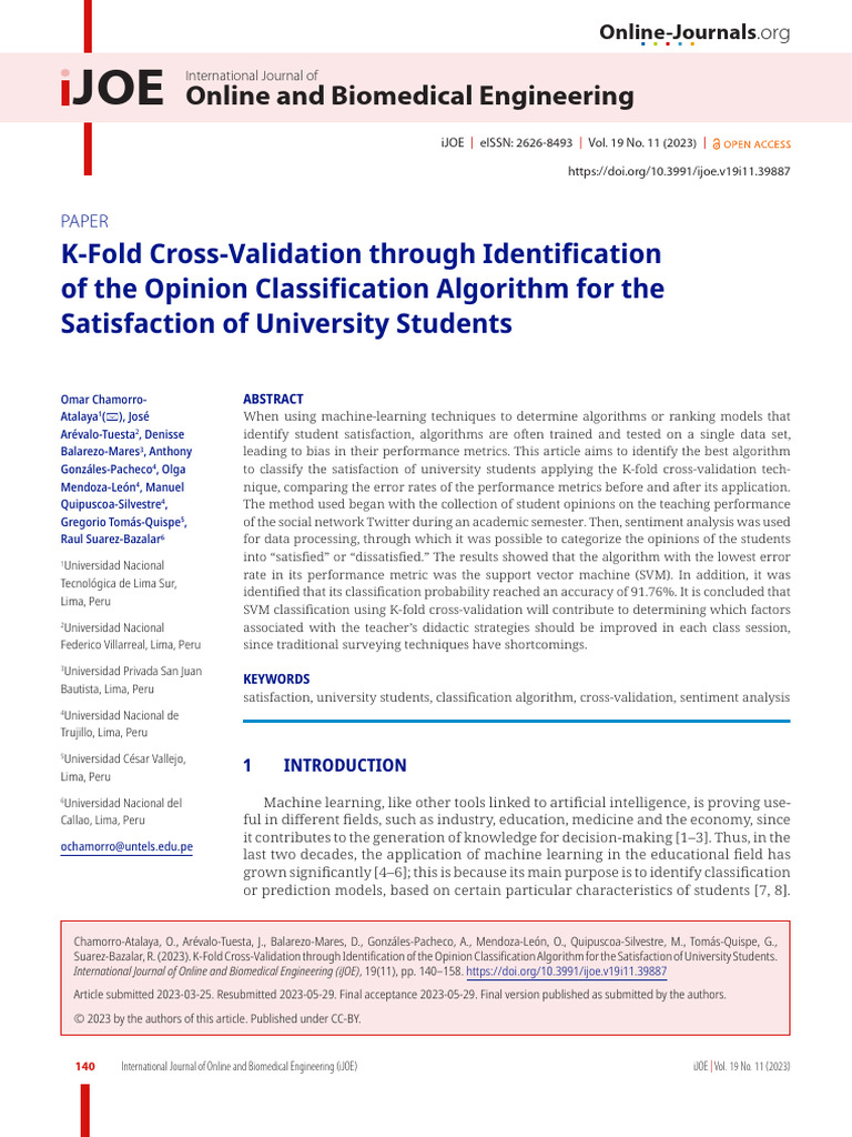 Cross Validation 2 Pdf Machine Learning Cross Validation Statistics