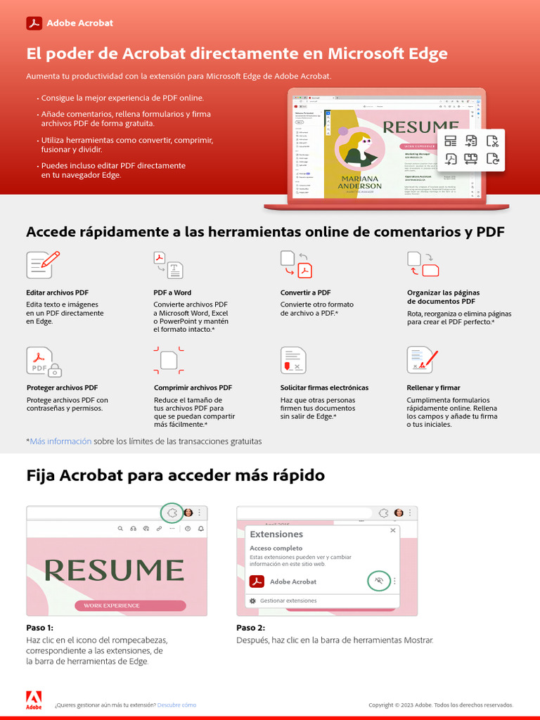 Acrobat for Edge | PDF | Software de la aplicacion | Informática