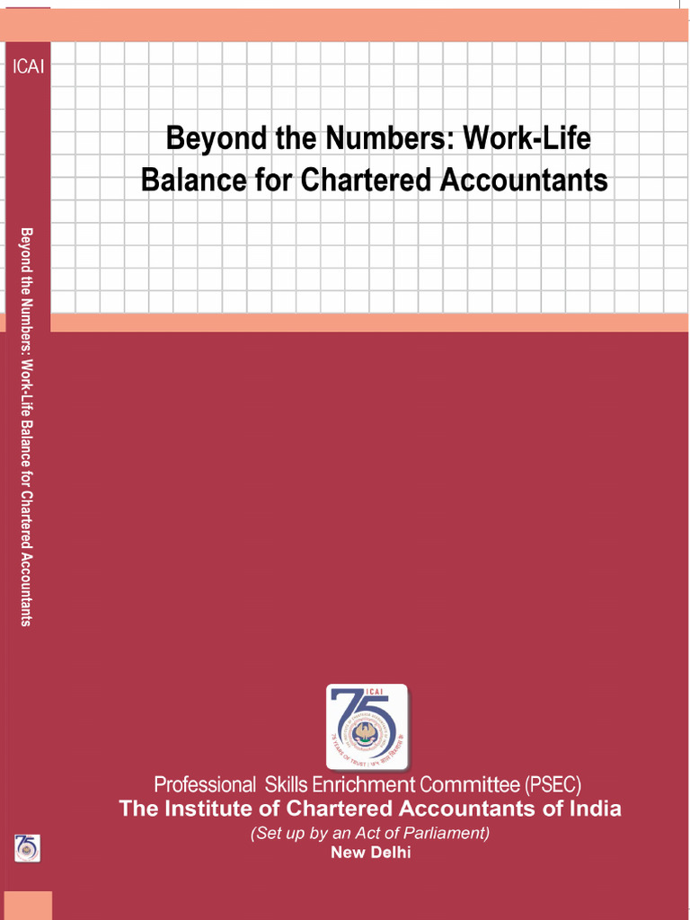 ICAI-Work Life Balance | PDF | Employment | Stress (Biology)