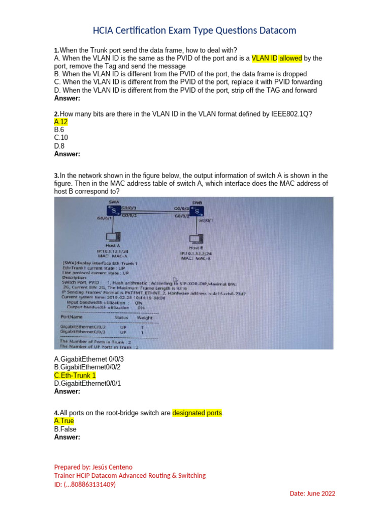 Preguntas Tipo Examen Curso 26 to 30-08-2024 | PDF | Computer Network | Router (Computing)