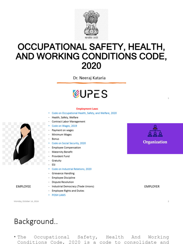 Occupational Safety and Health Code 2020 | PDF | Employment ...