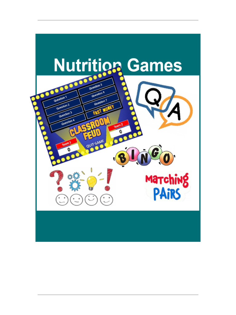 7_Nutrition Games_Edited | PDF | Foods | Vegetables