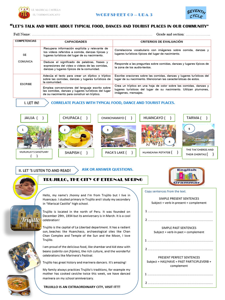 Worksheet 9-Uda 3 | PDF | Ciencias sociales | Arte