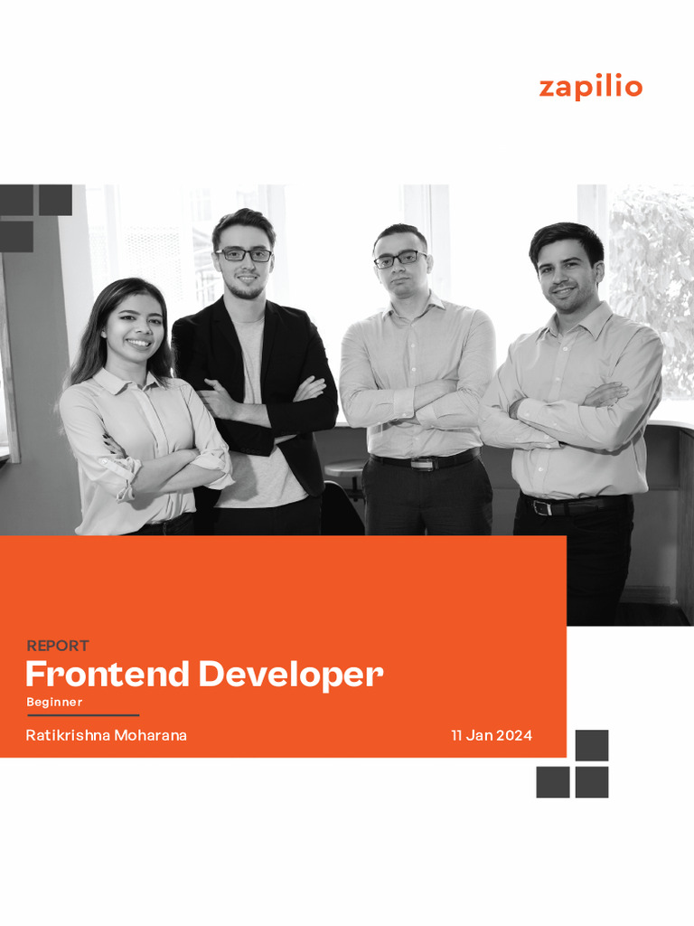 Frontend Developer-Ratikrishna Moharana-REPORT | PDF