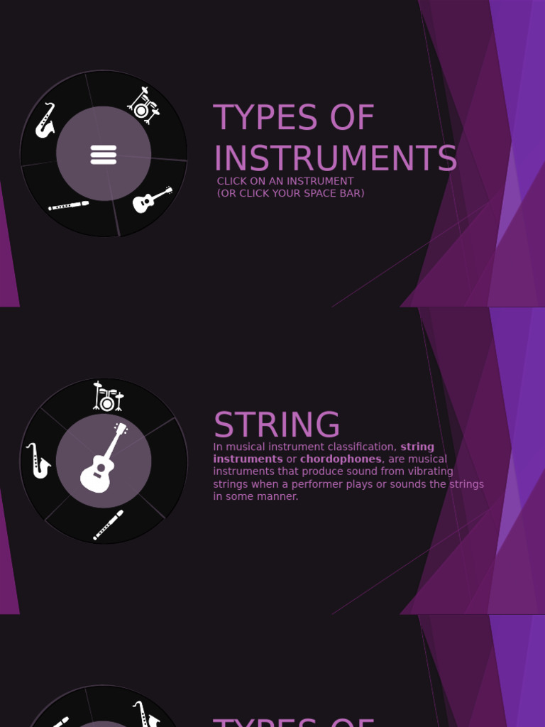 Types of Instuments Template | PDF