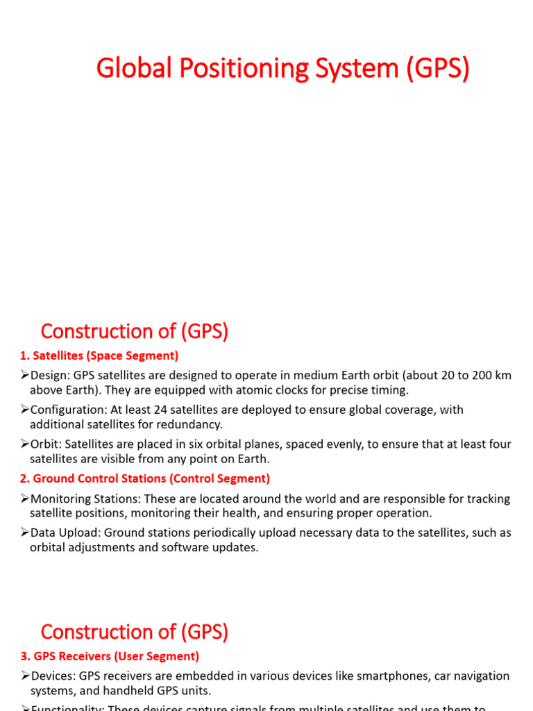 GPS | PDF | Global Positioning System | Satellite
