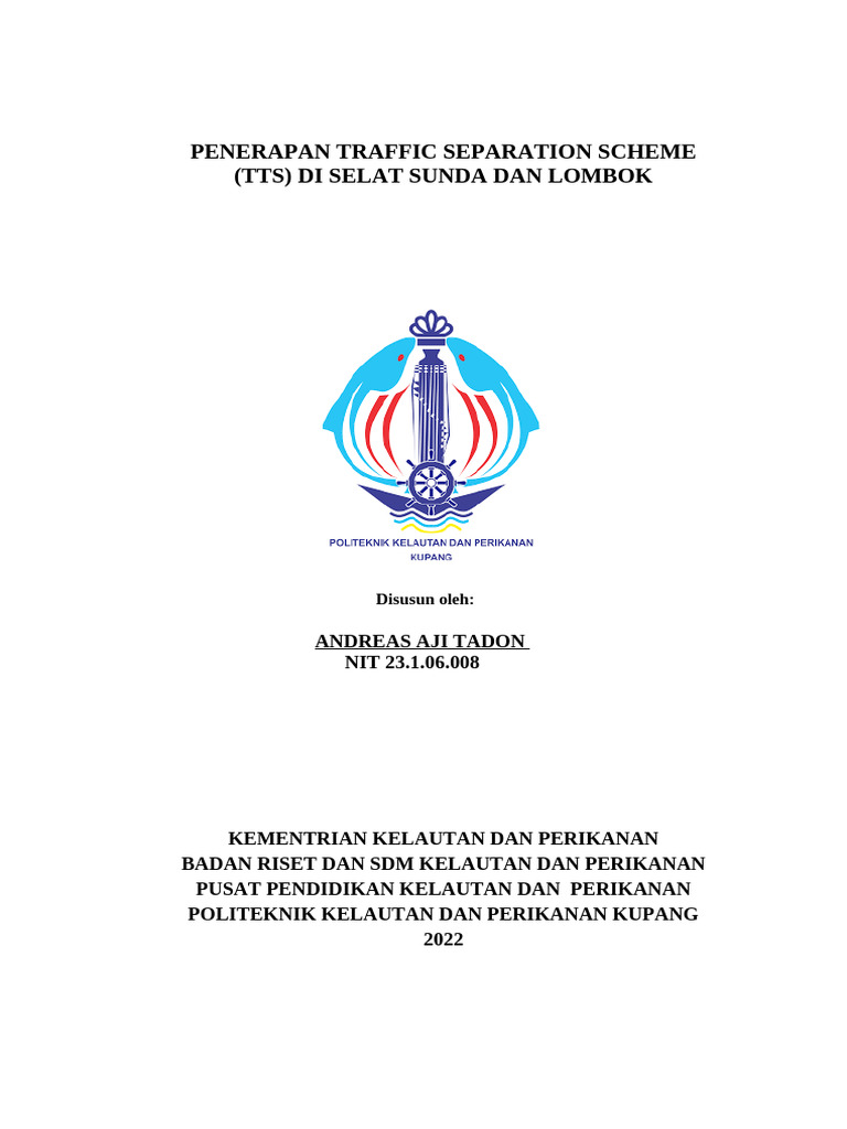Makalah Penerapan Traffic Separation Scheme (TTS) Di Selat Sunda Dan ...