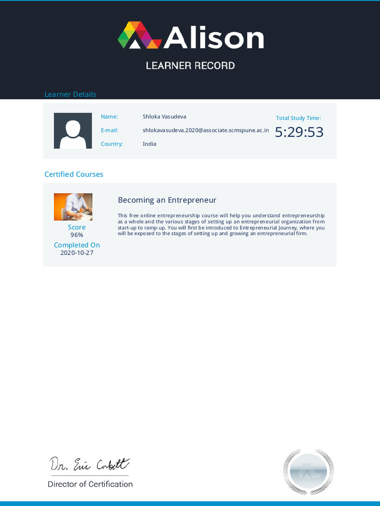 Learner Record | PDF