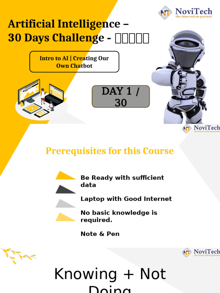 Artificial Intelligence - 30 Days Challenge: Intro To AI - Creating Our ...