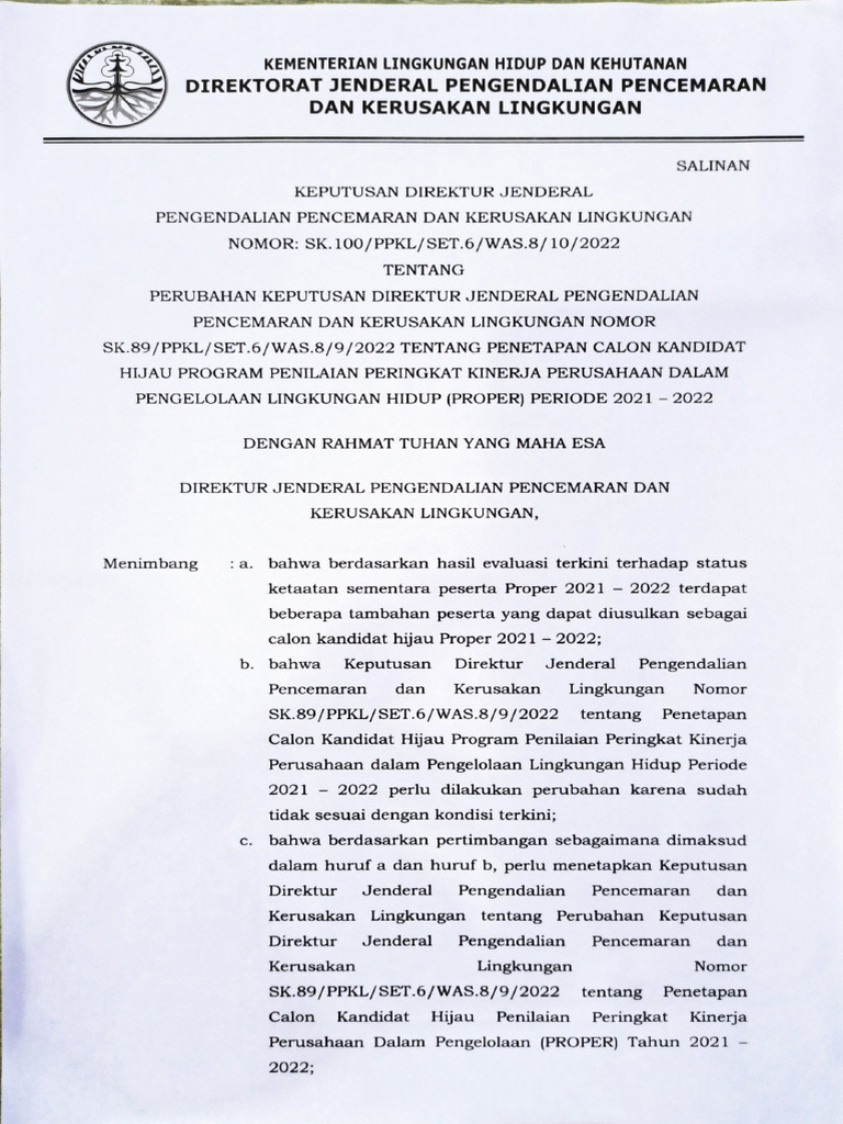 Sk. 100 - Adendum CKH Proper 2022 | PDF