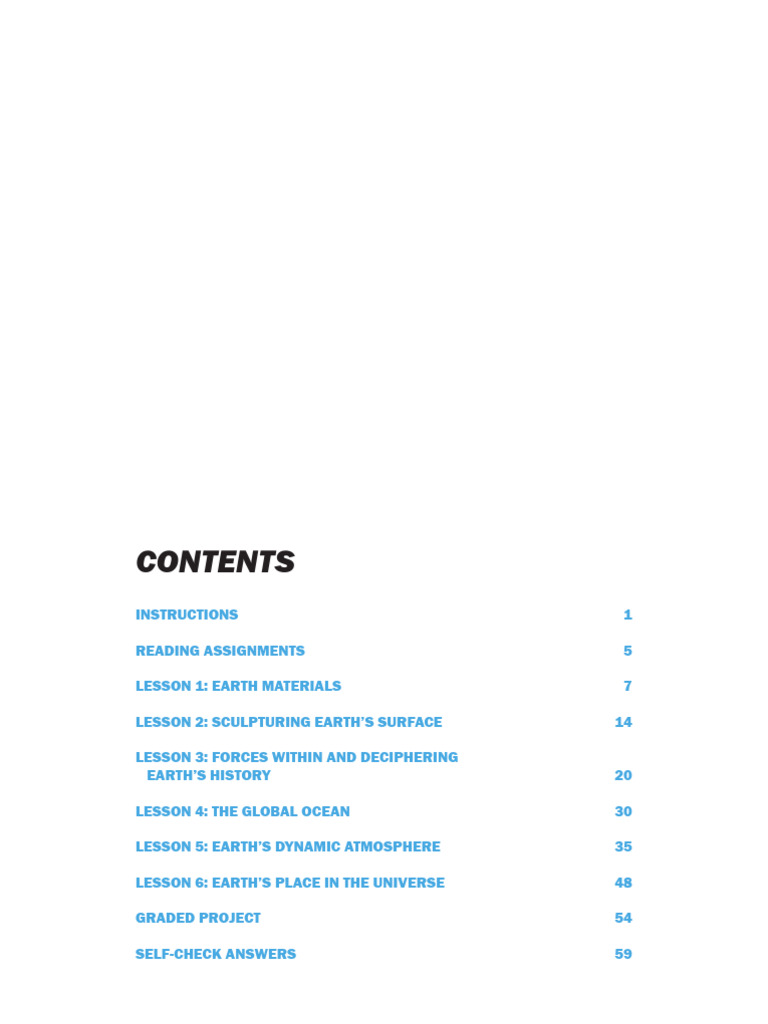 Earth Science: Study Guide | PDF | Plate Tectonics | Rock (Geology)
