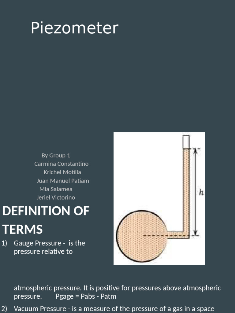 Piez Ometer | PDF | Science & Mathematics