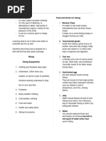 Hiking Sample | PDF