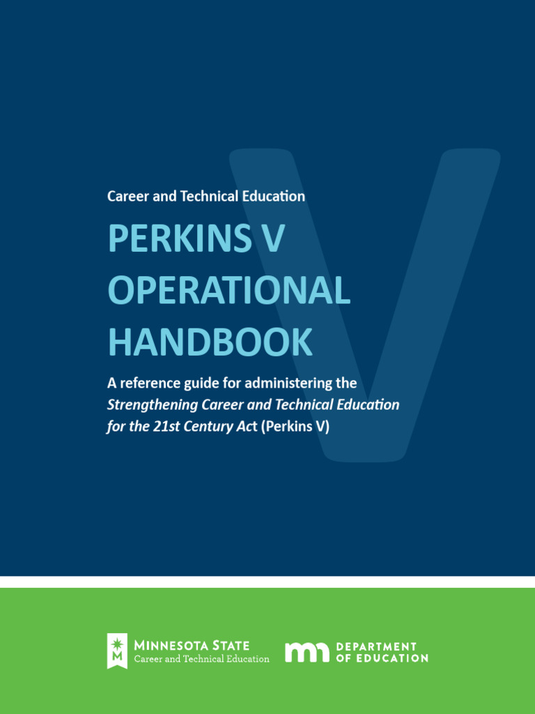 Perkins V Operational Handbook | PDF | Vocational Education ...