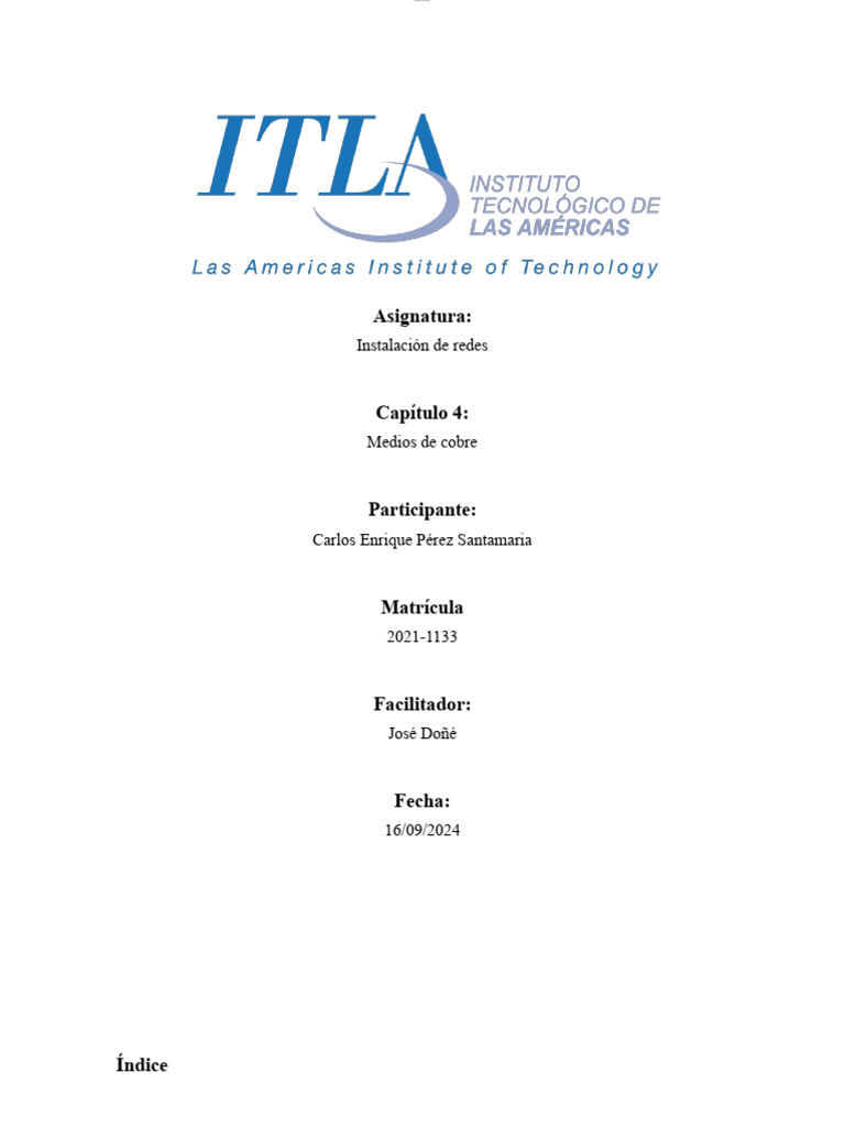 Cap04 Trabajo | PDF | Cable coaxial | Cobre