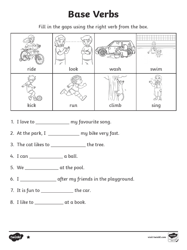 Base Verbs Fill The Gaps Version 2-LA | PDF